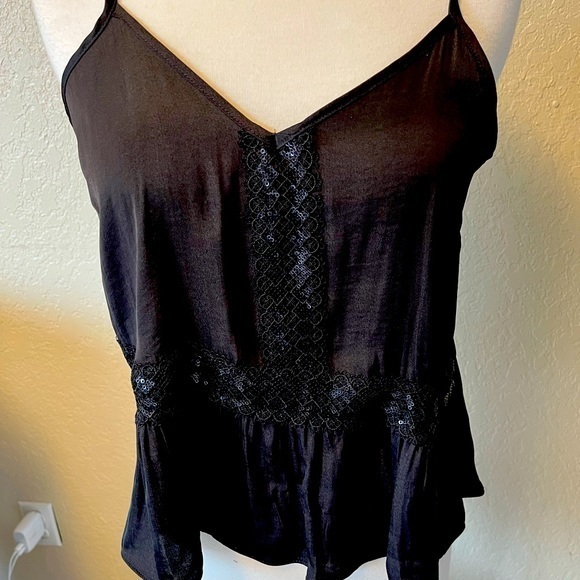 LC Lauren Conrad | Tops | Cami Tank With Sequins Details Size Xs Nwt L4 | Poshmark